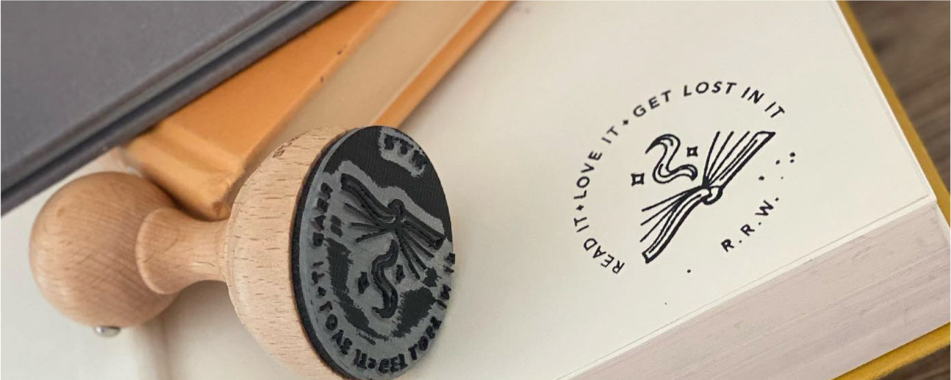 1x1 inch Custom Engraved Logo Stamp | Stamped with Love