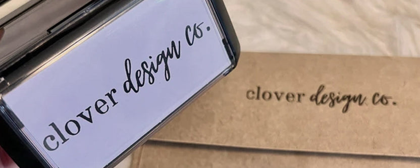 3 inch Logo Stamp with your Business Information | Stamped with Love