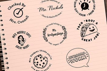Teacher Rubber Stamp: Great Job Bitmoji | Stamped with Love