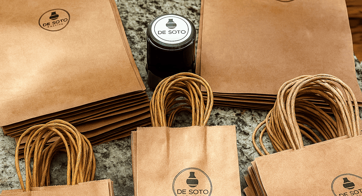 Custom Logo Stamps for Paper Bags | Stamped with Love